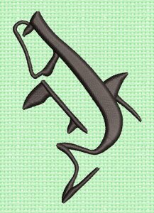 Best Salmon fish Embroidery logo. - Vectoremb