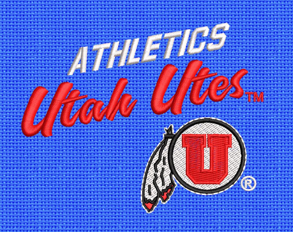 Best Athletics Utah Utes Embroidery logo. - Vectoremb