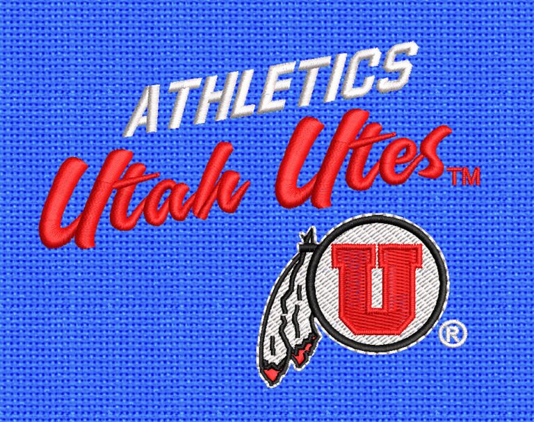 Best Athletics Utah Utes Embroidery logo. - Vectoremb