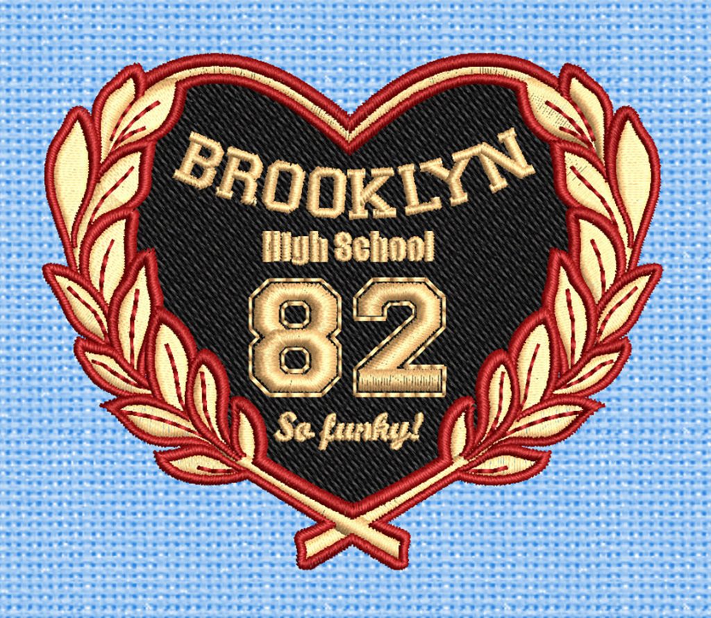 Best Brooklyn Heart Embroidery logo. - Vectoremb