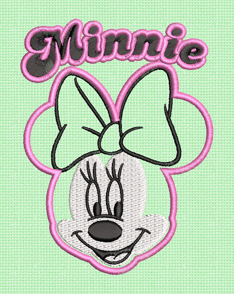 Best Minnie Embroidery logo. - Vectoremb