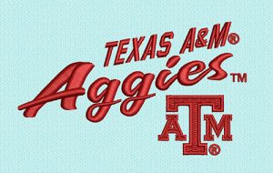 Best Texas Aggies ATM Embroidery logo. - Vectoremb