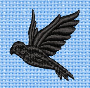 Best Flying Bird Embroidery logo. - Vectoremb
